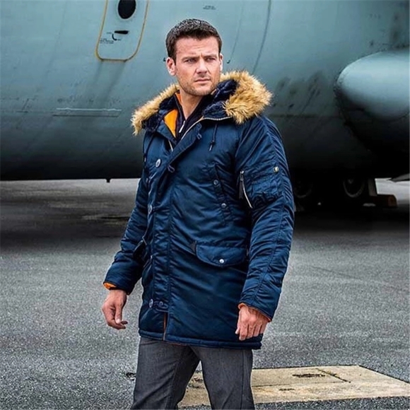 Jackets & Coats | Winter Alaska Coat Men Fur Hood Slim Fit Thick Parka ...